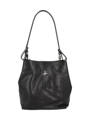 VIVIENNE WESTWOOD Lottie Small Shoulder Bag - Black