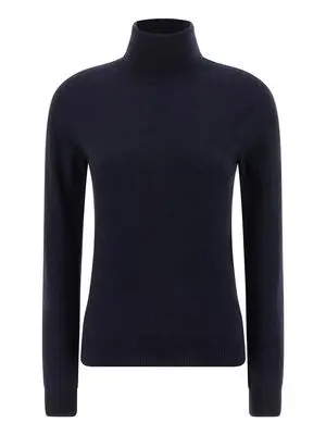 Balenciaga Standard Turtleneck Cashmere Sweater - Blue