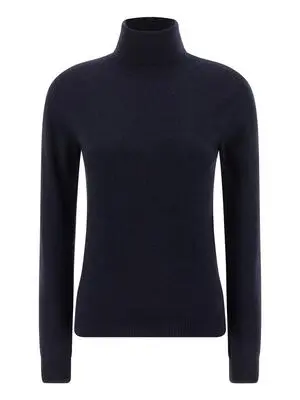Balenciaga Standard Turtleneck Cashmere Sweater - Blue