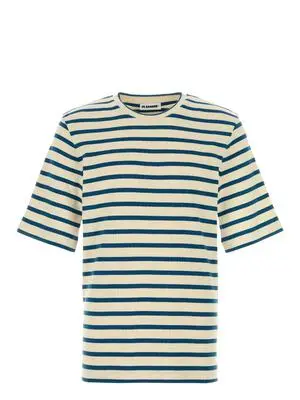JIL SANDER Embroidered Cotton T-shirt - Multicolor
