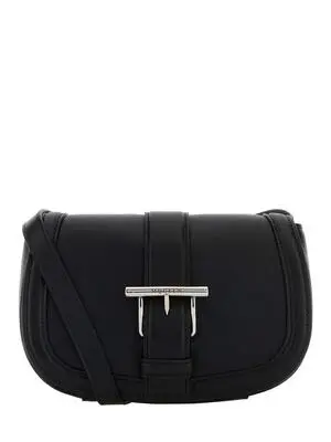 Alexander McQueen Leather Mini Satchel Cross Body Bag - Black