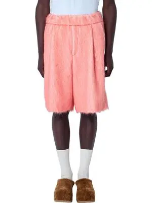 Dries Van Noten Brushed Wool Shorts - Orange