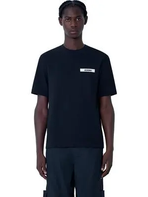 Jacquemus Le T-shirt Gros Grain - Black