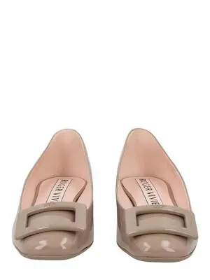 ROGER VIVIER Vernice Ballerina U Look - Cream