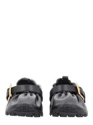 Balmain Anthem Ballerina Shoes - Black