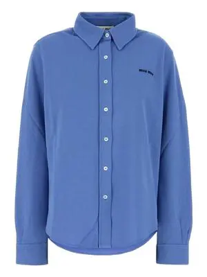 Miu Miu Cotton Shirt - Blue