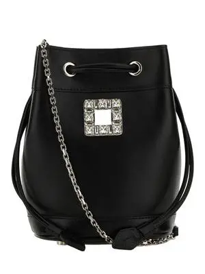 ROGER VIVIER Tres Vivier Daisy Aumoniere Bucket Bag - Multicolor