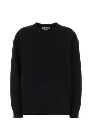 JIL SANDER Cotton Sweatshirt - Black