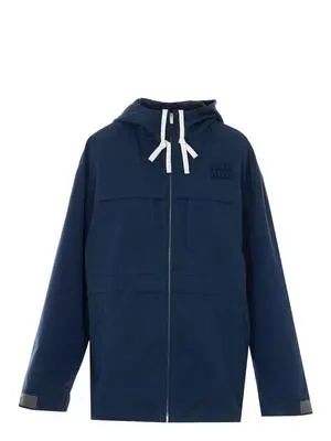 Miu Miu Logo Ripstop Fabric Jacket - Blue