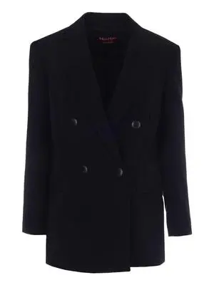 Max Mara Double Breasted Jacket - Black