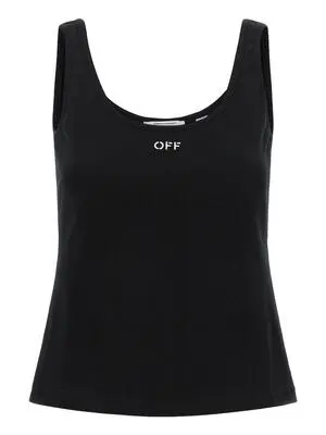 Off-White Off Stamp Tank Top - Black