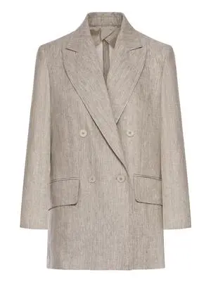 Max Mara Olimpia Double-breasted Blazer - Cream