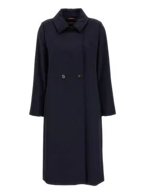 Max Mara Wool Overcoat - Blue