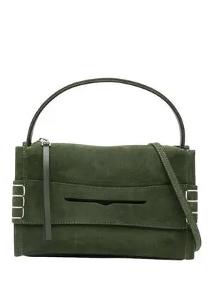 JW Anderson Calf Suede Cross Body Bag - Green
