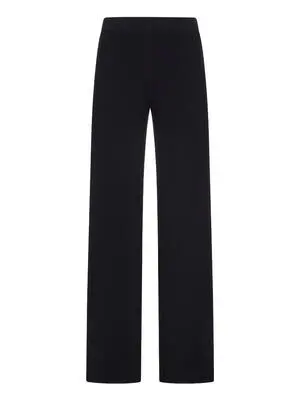 Max Mara Straight-leg Knitted Trousers - Black