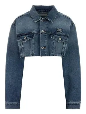 Miu Miu Cotton Denim Jacket - Blue