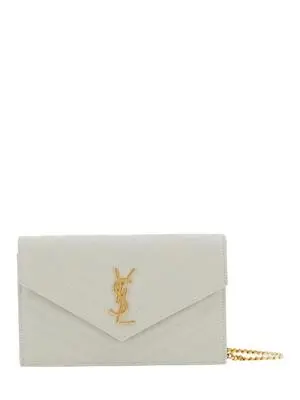 Saint Laurent Saint Laurent Women Envelope Cassandre Leather Wallet On Chain Multicolor