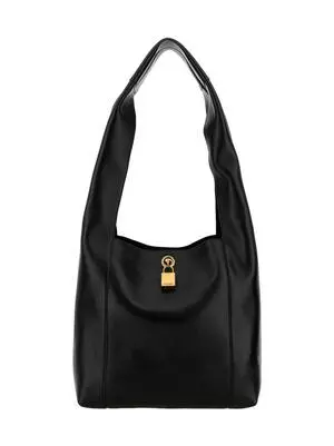 Saint Laurent Leather Tanger Shopping Bag - Black