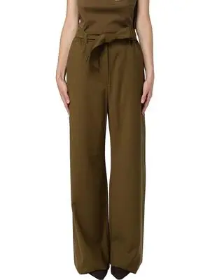 Max Mara Wide Leg Virgin Wool Trousers - Brown