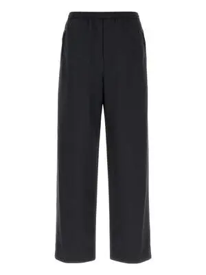 JIL SANDER Tech Fabric Wide-leg Pant - Black