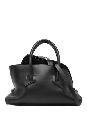 Attico Leather Tote Bag - Black