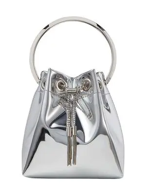 JIMMY CHOO Metallic Bucket Bags - Silver