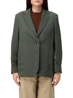 Max Mara Viscose And Linen Blazer - Green