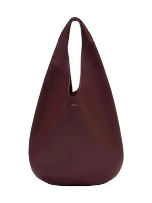 A.p.c. Calf Leather Tote - Red