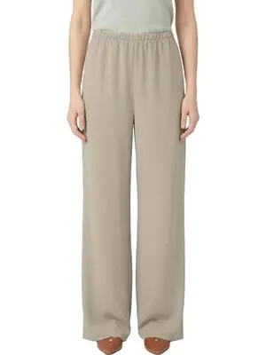 Max Mara Stretch Silk Palazzo Trousers - Cream