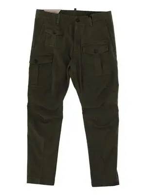 Dsquared2 Cotton Blend Cargo Trousers - Multicolor