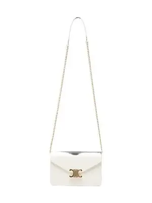 Celine Margo Leather Wallet On Chain - Multicolor