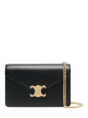 Celine Margo Leather Wallet On Chain - Multicolor
