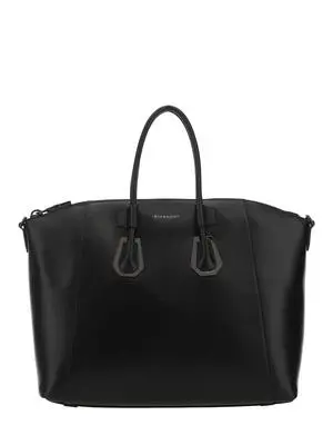 Givenchy Leather Small Antigona Sport Handbag - Black