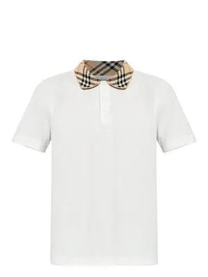 Burberry Burberry White Polo Shirts Men White