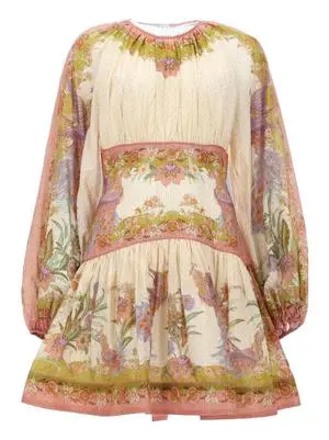Zimmermann Indra Printed Mini Dress - Multicolor