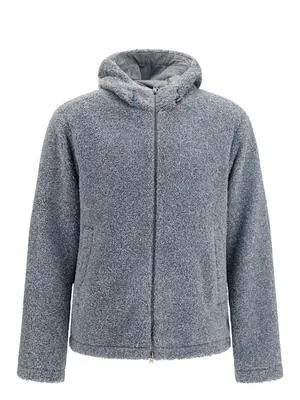 Herno HERNO Teddy-Effect Hooded Jacket Gray