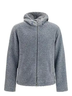Herno Teddy-effect Hooded Jacket - Gray