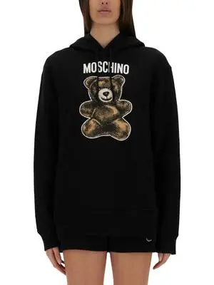 Moschino Hooded Sweatshirt - Black