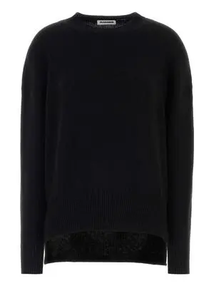 JIL SANDER Cashmere Oversize Sweater - Black