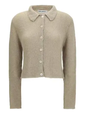 Our Legacy Our Legacy Women Polo Collar Sweater With Buttons Cream