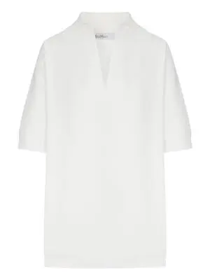 Max Mara MAX MARA Long Viscose Crepe Sweater White