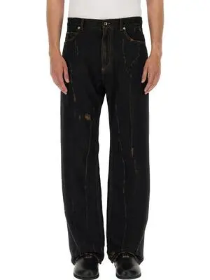 Dolce & Gabbana Relaxed Fit Denim Pants - Multicolor