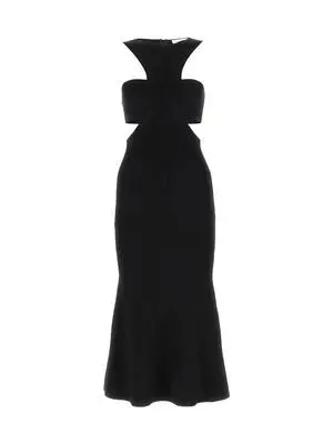 Alexander McQueen Viscose Blend Dress - Black