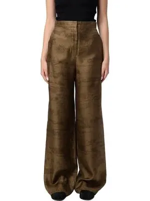 Max Mara Max Mara Studio Women Max Mara Studio Silk Trousers Brown