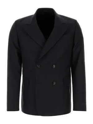 LANVIN Double-breasted Structured Blazer - Multicolor