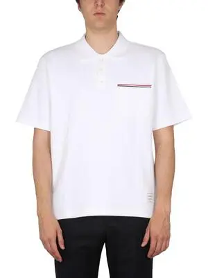 Thom Browne Cotton Polo - White