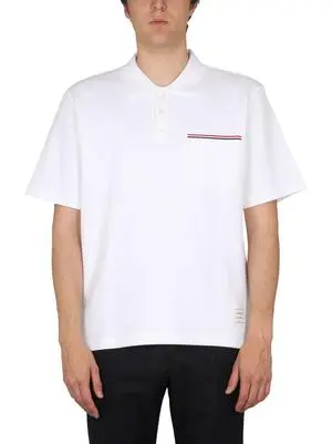 Thom Browne Cotton Polo - White