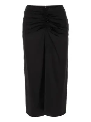 LANVIN Ruched Midi Skirt - Multicolor