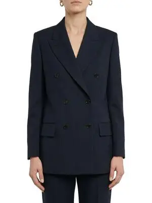 Gucci Wool Double-breasted Blazer - Blue