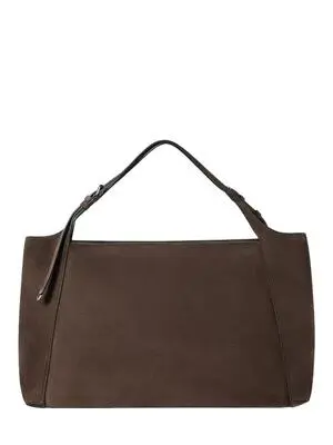 Brunello Cucinelli Calf Suede Tote - Brown